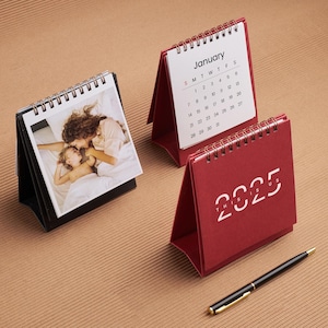 2025 Photo Desk Calendar, Desk Decor Photo Collage, Unique Personalized ...