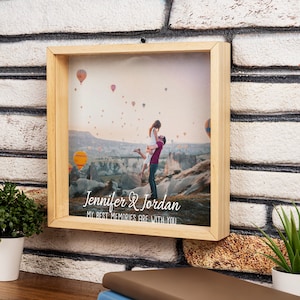 Personalized Shadow Box as a Travel Lover Gift. Wooden Christmas ...