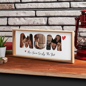 Wooden New Mom Photo Frame, Custom Picture Frame Photo Collage ...