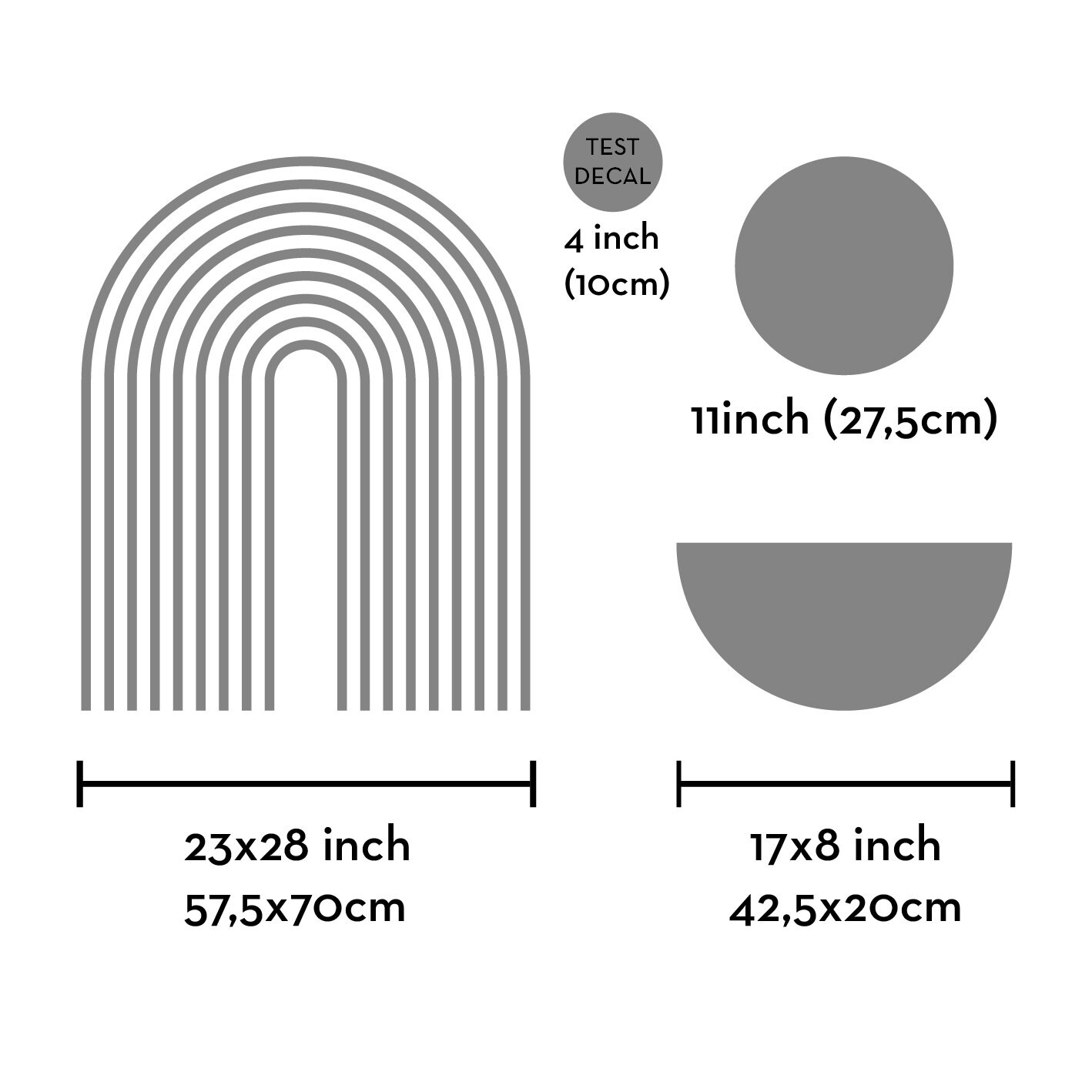 Arch Wall Decal Boho Wall Art Decal Abstract Home Interior - Etsy