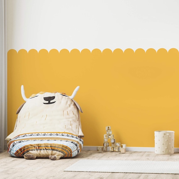 Yellow Scallop Wall