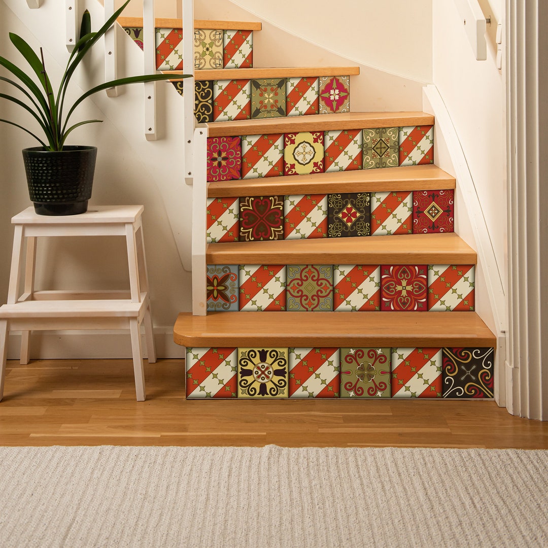 Stair Riser Stickers, Stair Riser Vinyl Strips, Removable Stair Riser ...