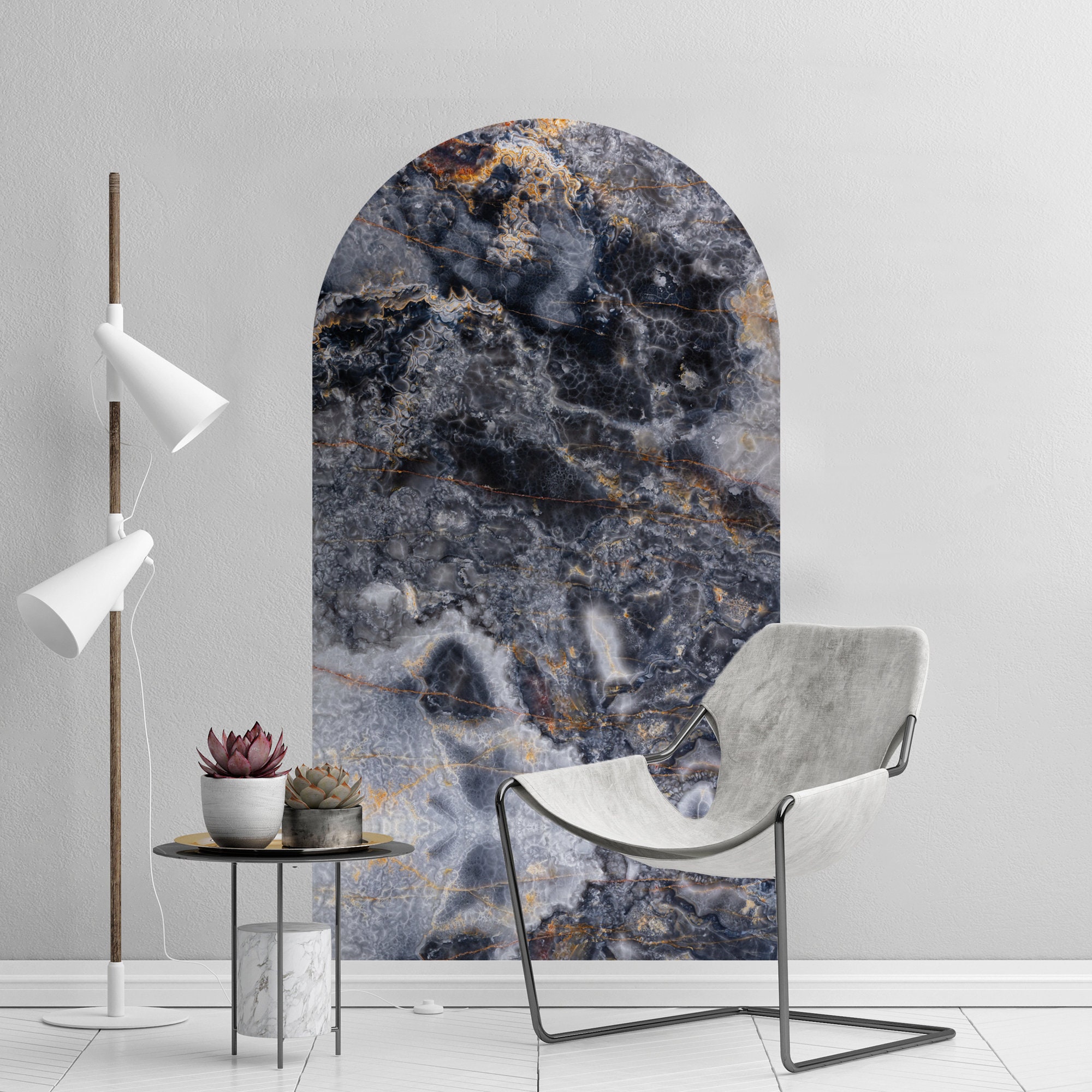 Arch Wall Decal Bed Arch Stickerarch Headboard Wall - Etsy