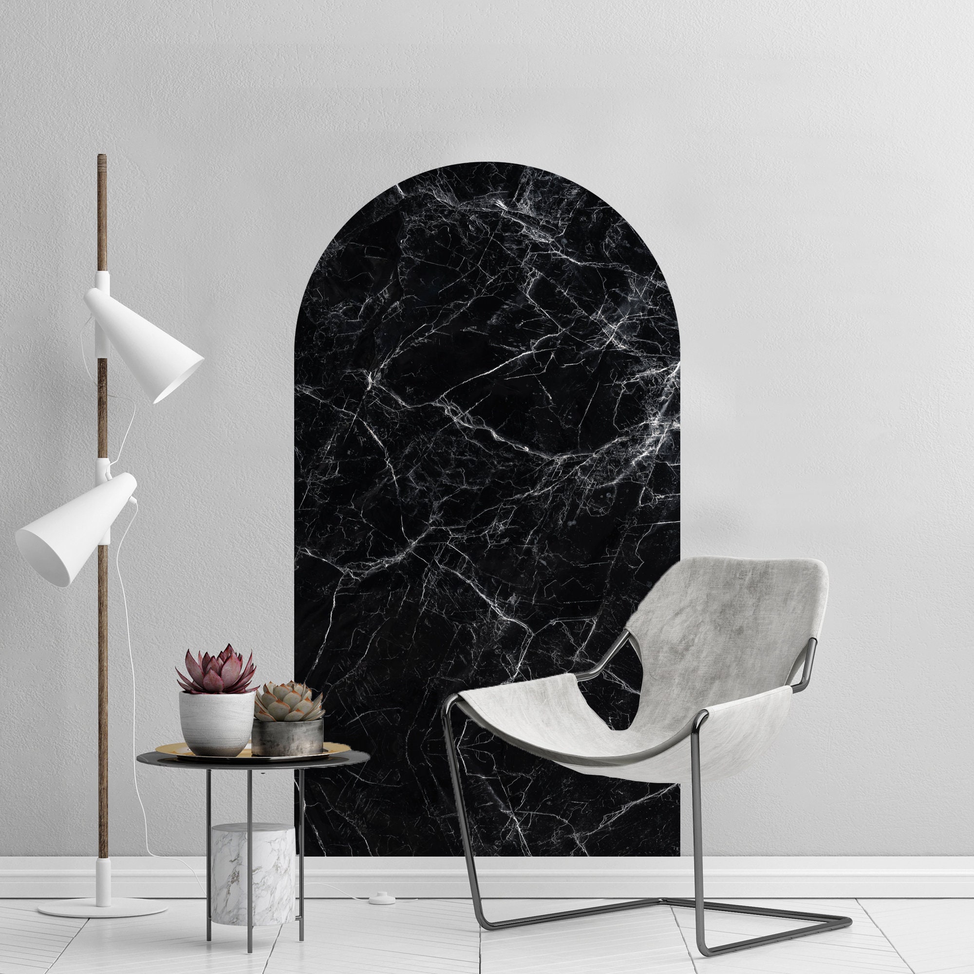 Arch Wall Decal Bed Arch Stickerarch Headboard Wall - Etsy