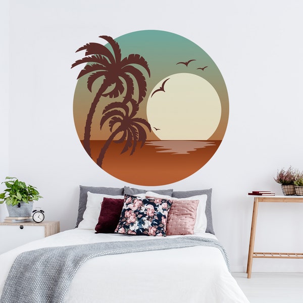 Sunset Wall Decal - Etsy