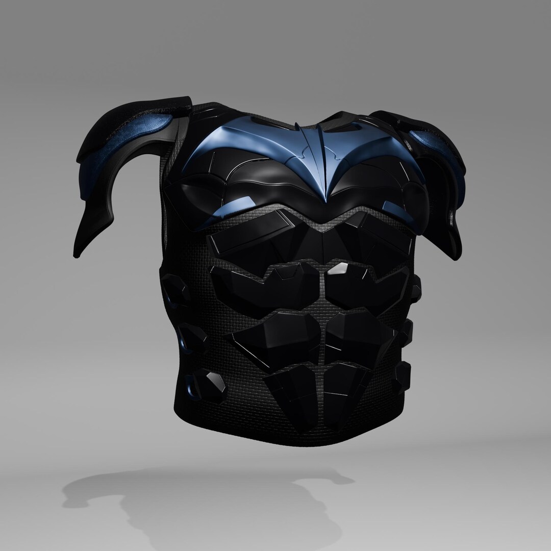 1/10 Scale Action Figure Chest Armor: Blue Knight (nightwing Inspired ...