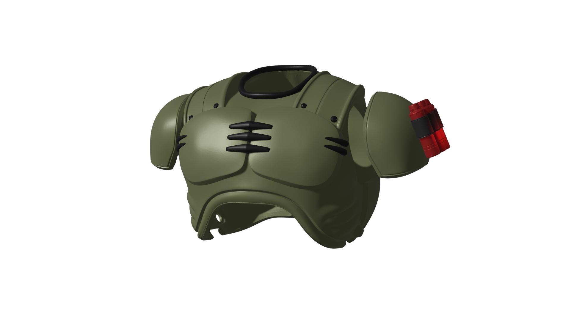 1/10 Scale Action Figure Chest Armor: Doom V2 - Etsy