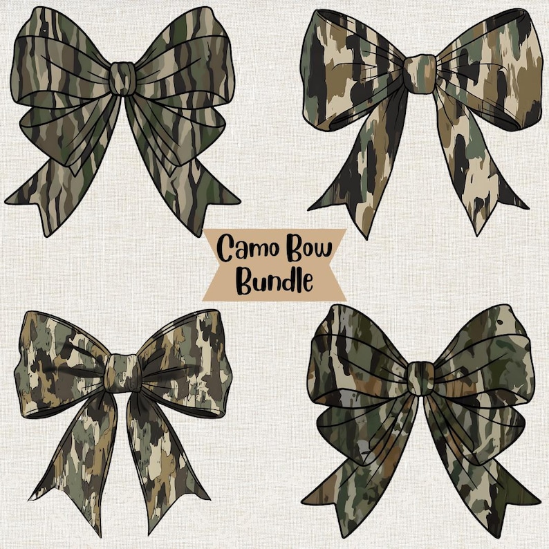 Camo Bow Png Bundle, Coquette Bow Png, Duck Hunting Png, Girls Who Hunt ...