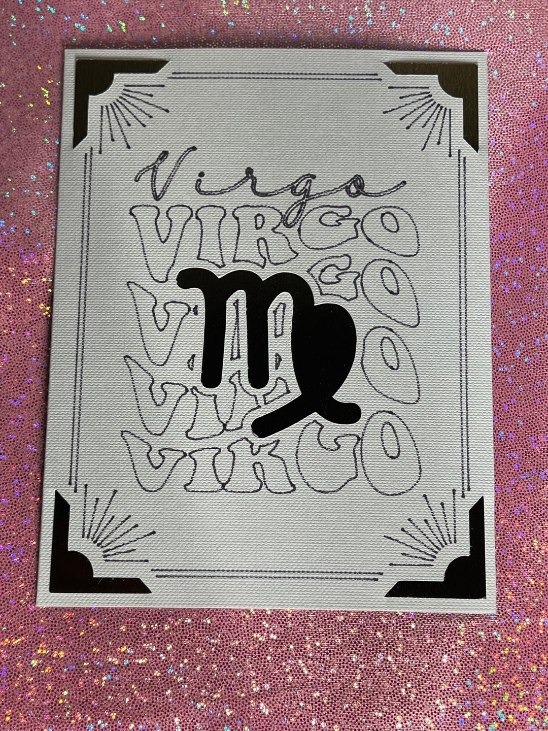 Zodiac Sign virgo Birthday Card Powder Blue My Favorite Virgo Happy ...