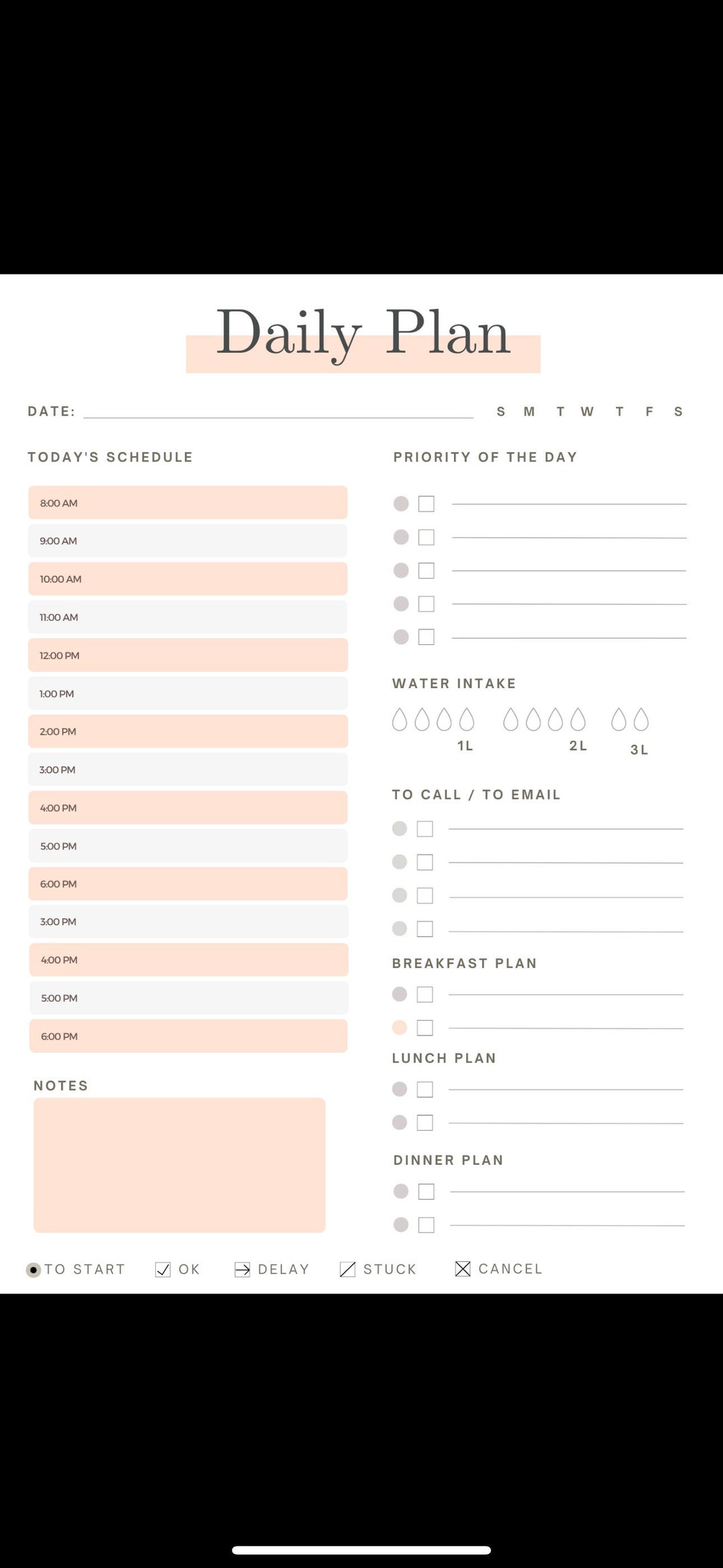 My Daily Planner Can Help You Stay Organizedadd Your Own Notes, Goals ...