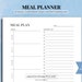 Meal Planner Notepad Weekly Menu Organizer Grocery List Printable Food ...