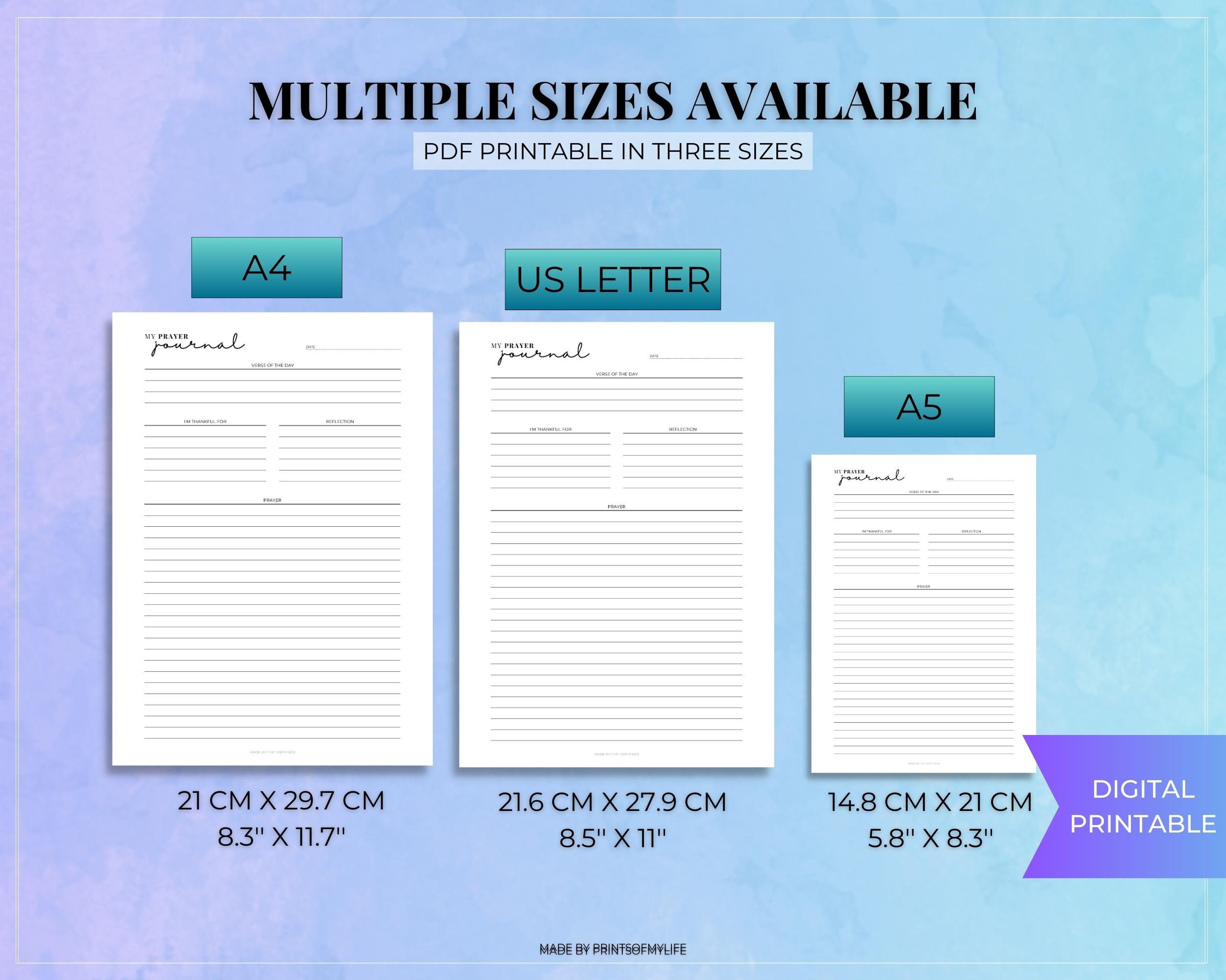 Prayer Journal Pages Daily Prayer Planner Prayer Notes Scriptures ...