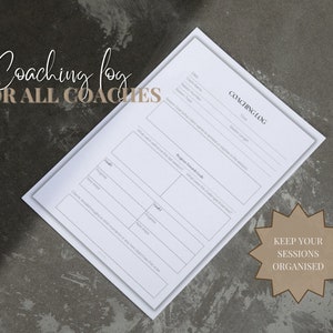 Coaching Planner Printable Digital Life Coach Journal Pages Wellness ...