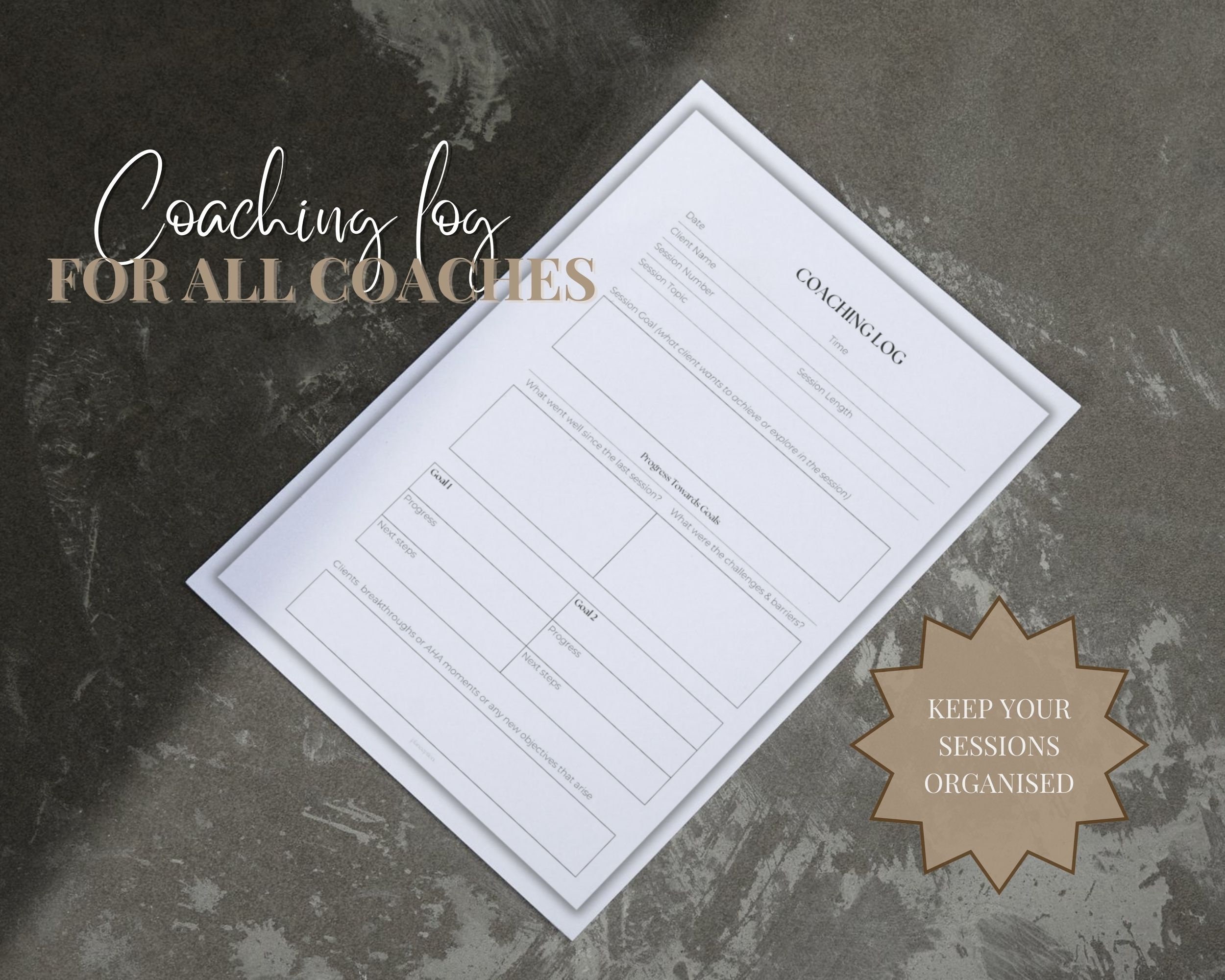 Coaching Planner Printable Digital Life Coach Journal Pages Wellness ...