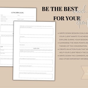 Coaching Planner Printable Digital Life Coach Journal Pages Wellness ...