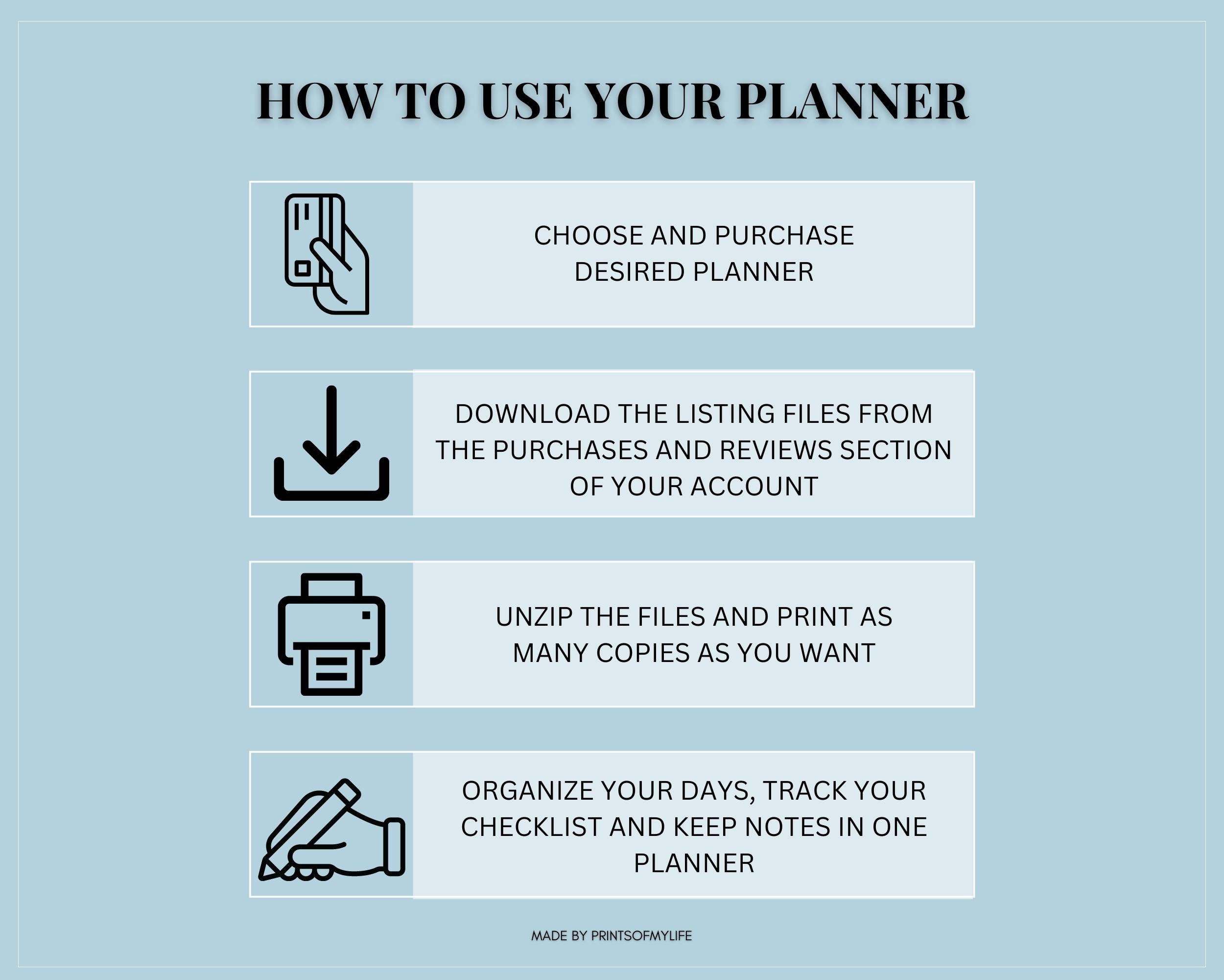 Travel Planner Printable for Holiday Organizer Template Family Vacation ...
