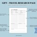 Travel Planner Printable for Holiday Organizer Template Family Vacation ...