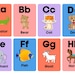 Abc's and Animals Printable Flash Cards| Instant Download| Preschool ...