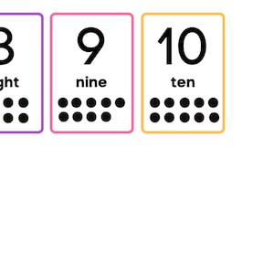Numbers 1-10 Printable Flashcards| Instant Download| Numbers| Classroom ...