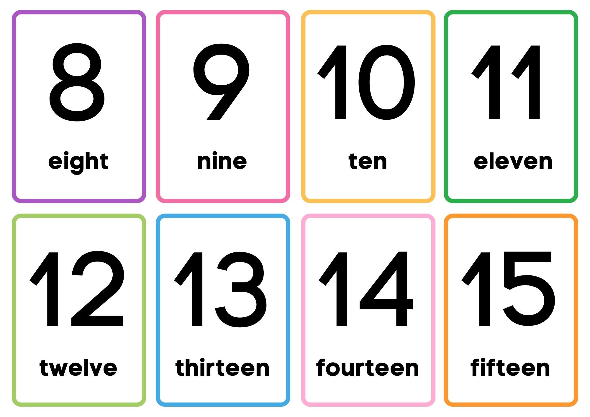 Numbers 1 20 Printable