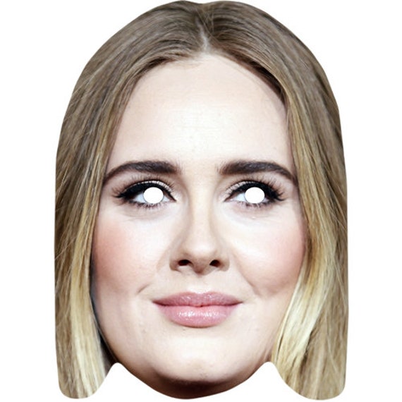 Adele Version 2 Celebrity Singer Fun Card Mask All Our Masks - Etsy