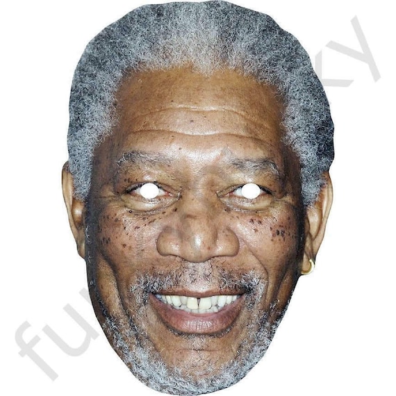 Morgan Freeman Celebrity Actor Card Face Mask All Our Masks - Etsy