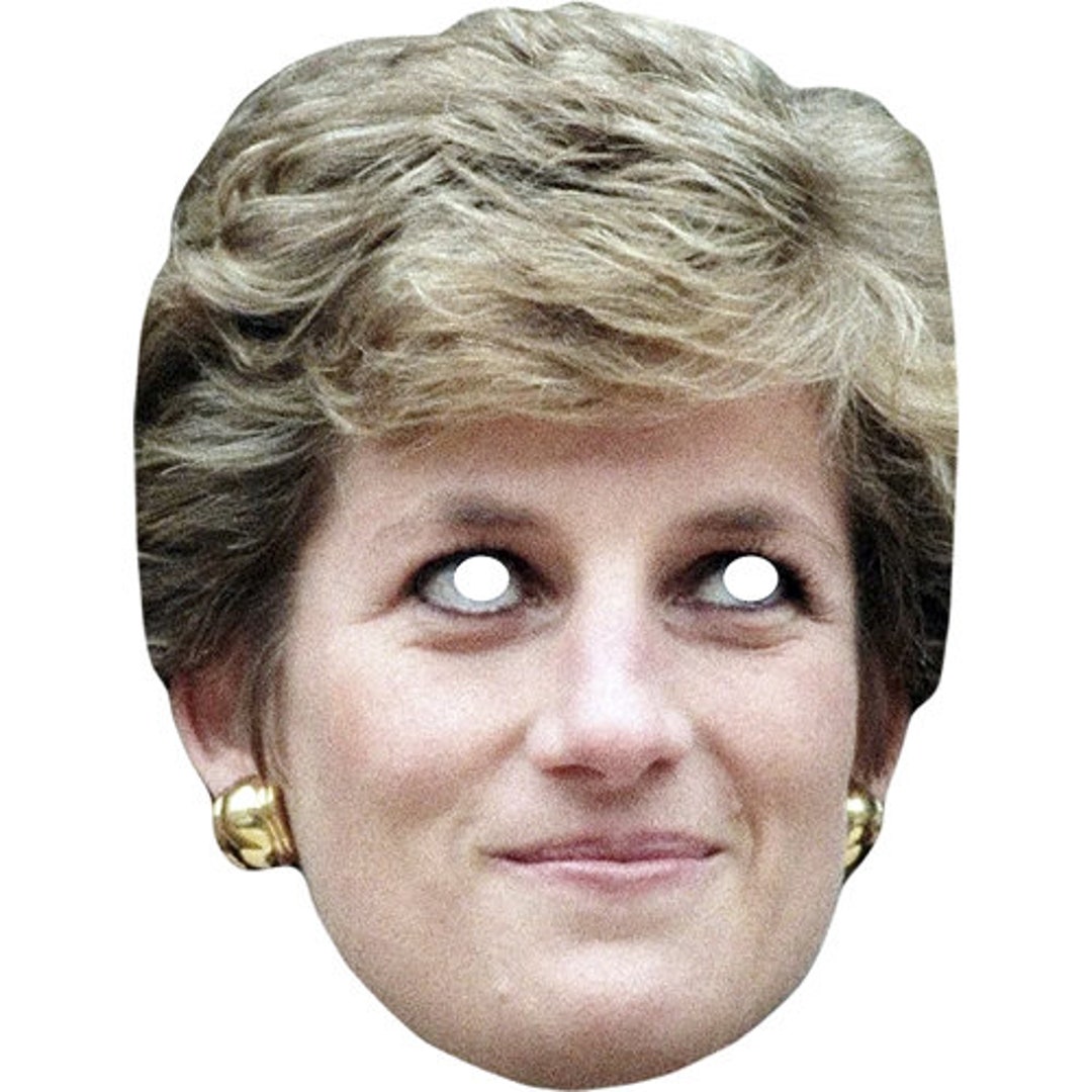 Princess Diana Version 2 Royal Celebrity Card Face Mask Ready to Wear ...