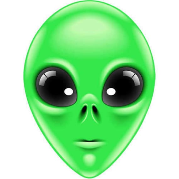 Green Alien Fun Celebrity Card Face Mask. All Our Masks Are | Etsy