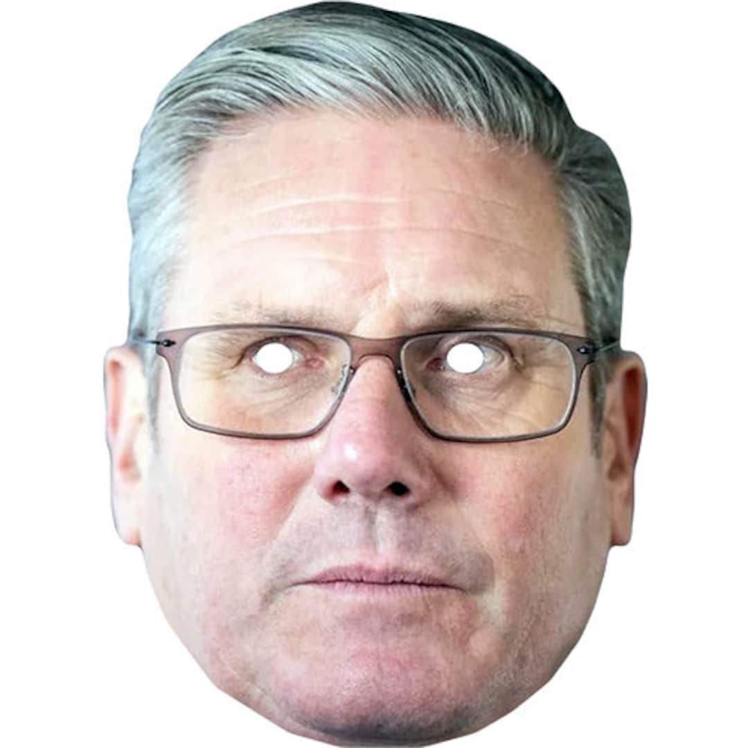 Keir Starmer Version 4 Labour Politician Card Mask Fancy Dress Masks ...