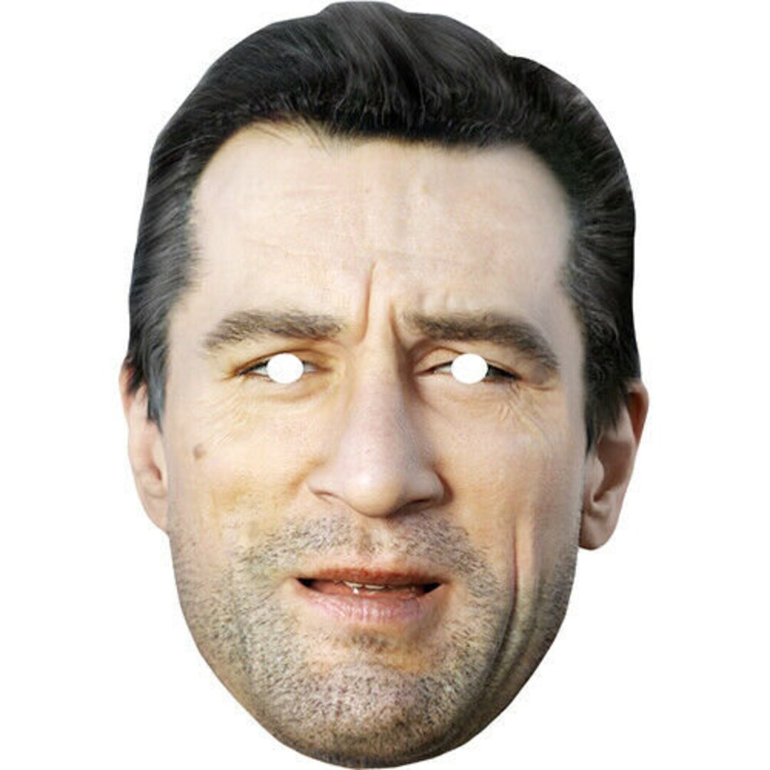 Robert De Niro Young/retro Celebrity Actor Card Mask Ready to Wear ...