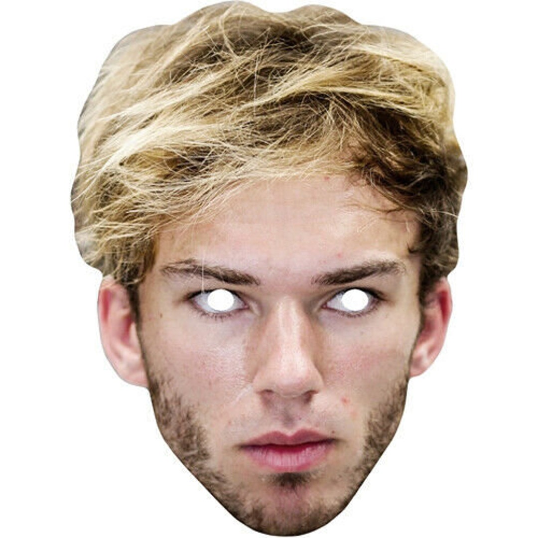 Pierre Gasly Version 2 Celebrity Racing Card Face Mask Ready to Wear ...