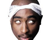 Tupac Shakur American Rapper 2pac Celebrity Singer Card Mask - Etsy UK