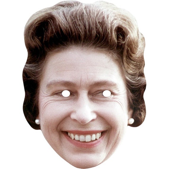 Queen of England Elizabeth 2nd Younger Card Face Mask All | Etsy