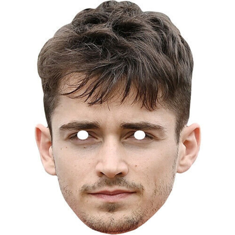 Charles Leclerc Version 2 Celebrity Racing Card Face Mask - Etsy
