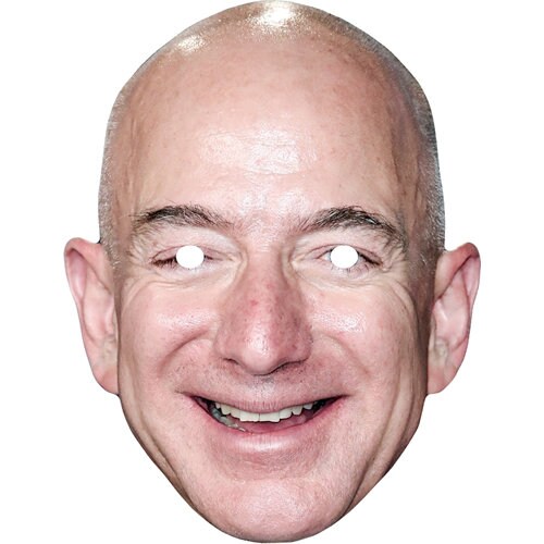 Jeff Bezos Celebrity Card Face Mask All Masks Are Pre-cut | Etsy Australia