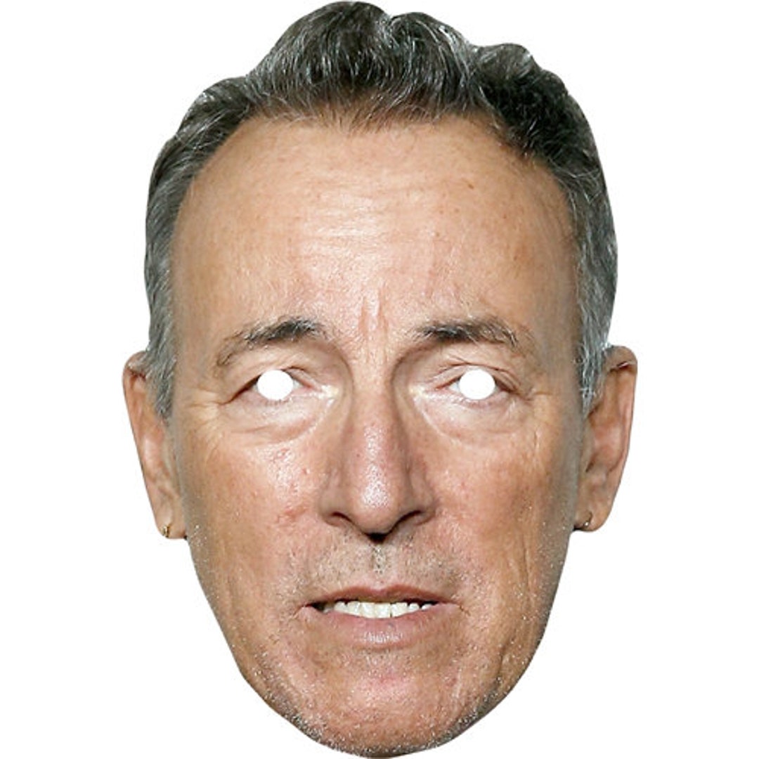 Bruce Springsteen Card Face Mask All Masks Are Pre-cut order by 3pm UK ...