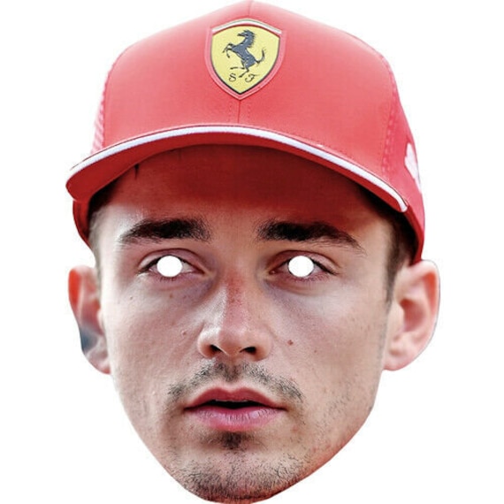 Charles Leclerc Celebrity Racing Card Face Mask All Our | Etsy