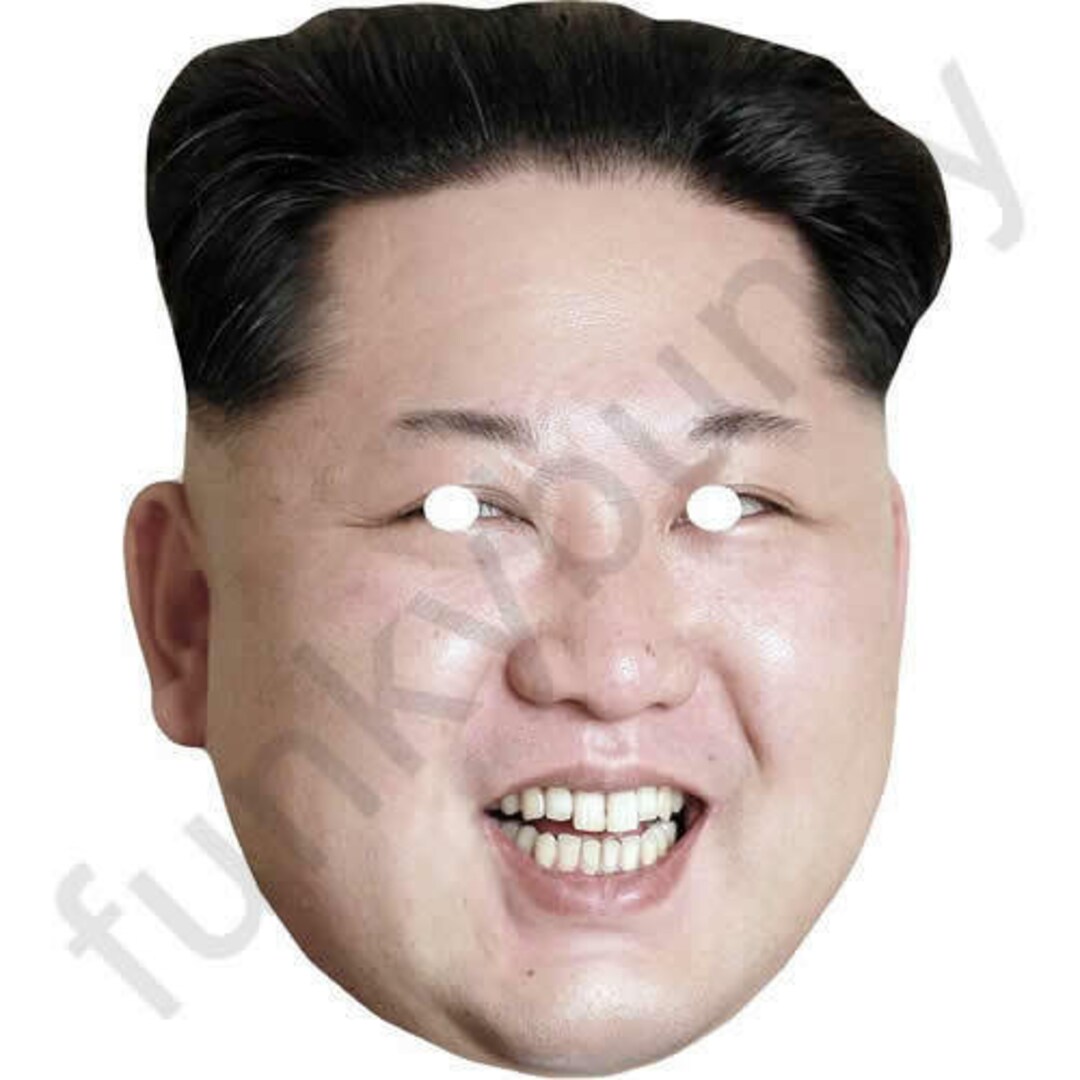 Kim Jong-un Version 2 Celebrity Fun Card Mask Ready to Wear-order by ...