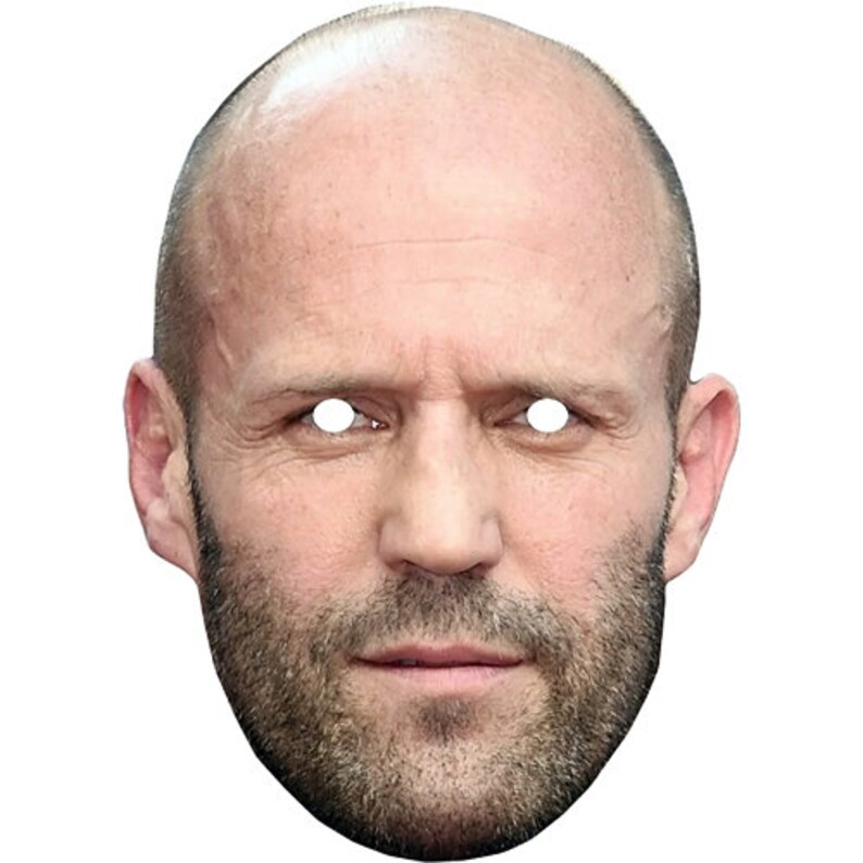 Jason Statham Celebrity Actor Cardboard Face Mask All Masks - Etsy