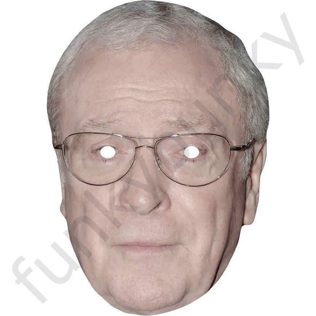 Michael Caine Celebrity Actor Card Mask Ready to Wear-order - Etsy