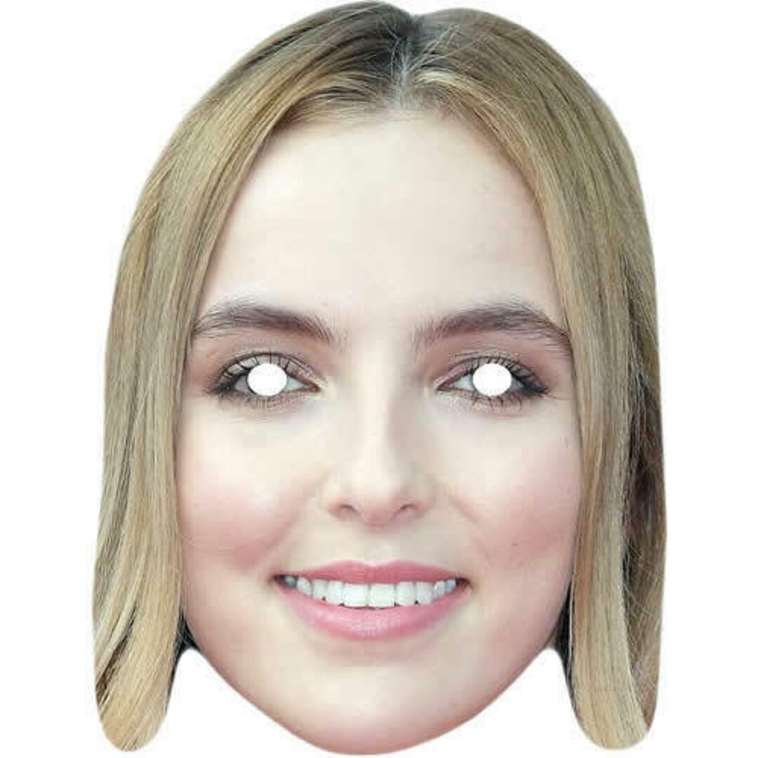 Jodie Comer Celebrity Actor Card Mask Ready to Wear-order by 3pm UK for ...