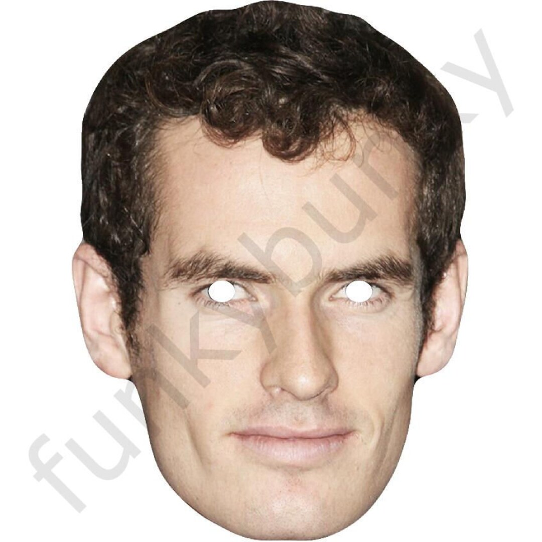 Andy Murray Tennis Player Celebrity Card Mask Ready to - Etsy