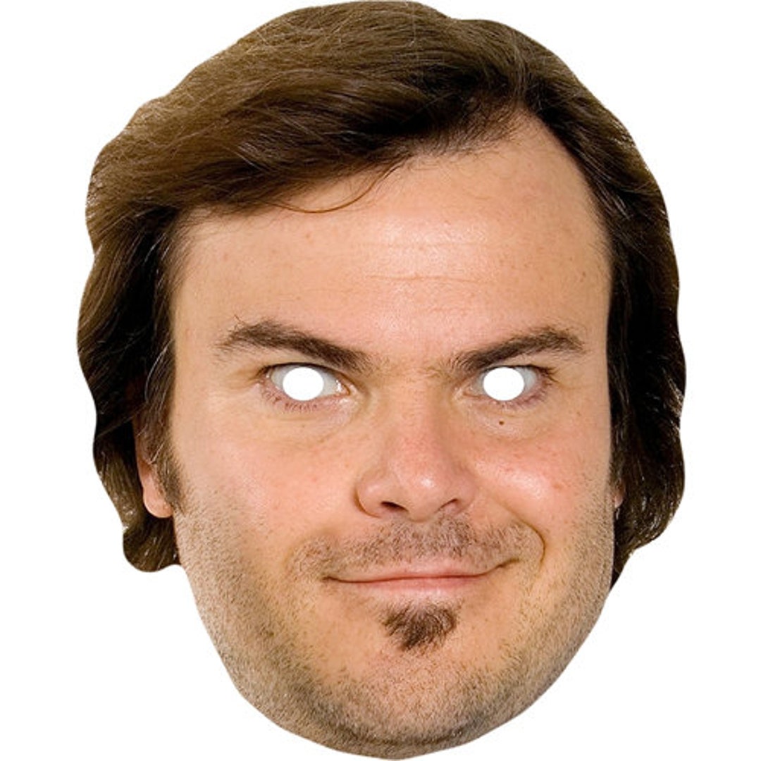 Jack Black Celebrity Card Mask Ready to Wear-order by 3pm UK for Same ...