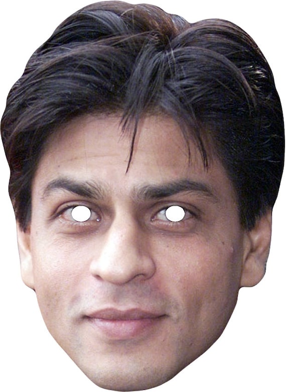Shah Rukh Khan Version 2 Celebrity Bollywood Card Face Mask | Etsy
