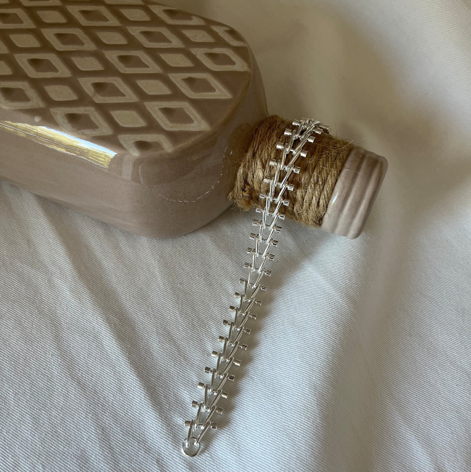 Silver Fishbone Chain Bracelet Silver Chain Bracelet - Etsy