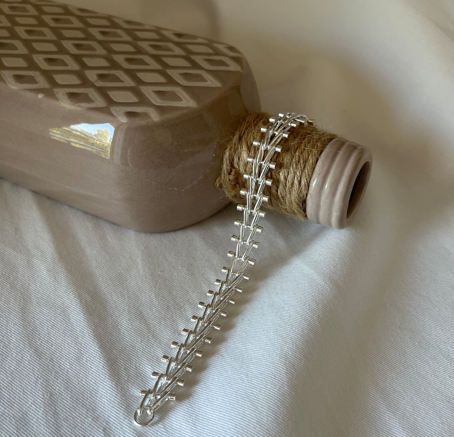 Silver Fishbone Chain Bracelet Silver Chain Bracelet - Etsy