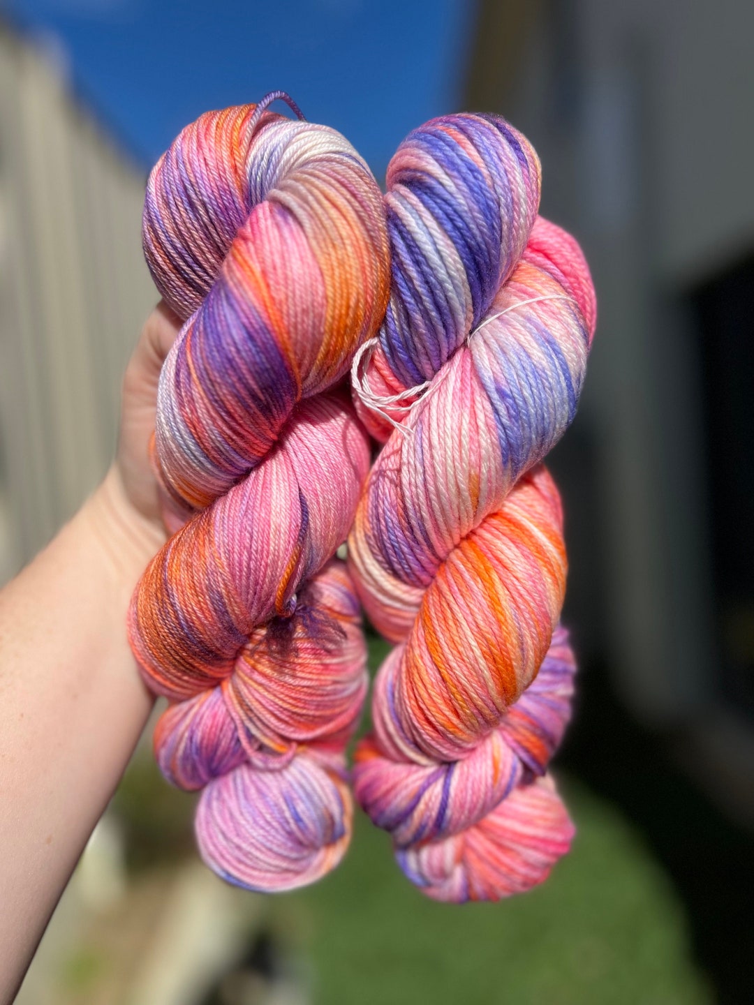 Bird of Paradise 100g Bravo Aran Variegated Hand Dyed Yarn 100% ...