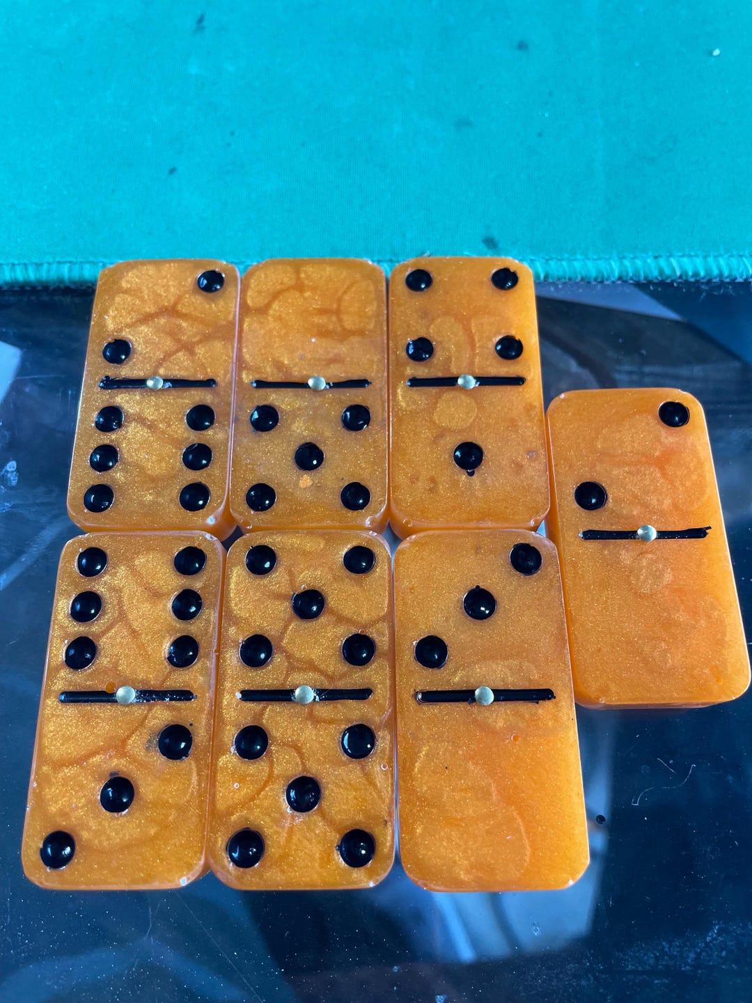 Orange and Black Dominos—double 6/9/12 Are Available - Etsy