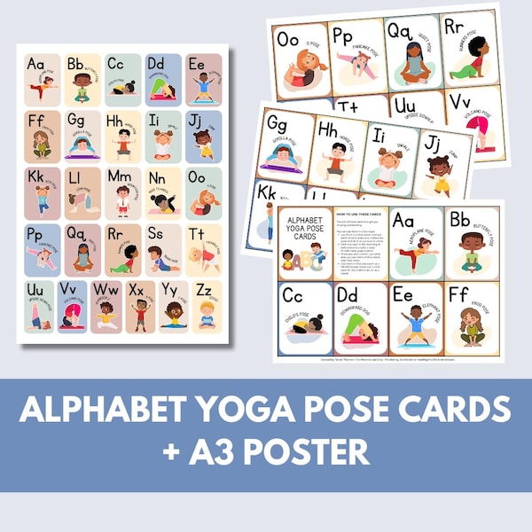 Yoga Cards for Kids - Etsy