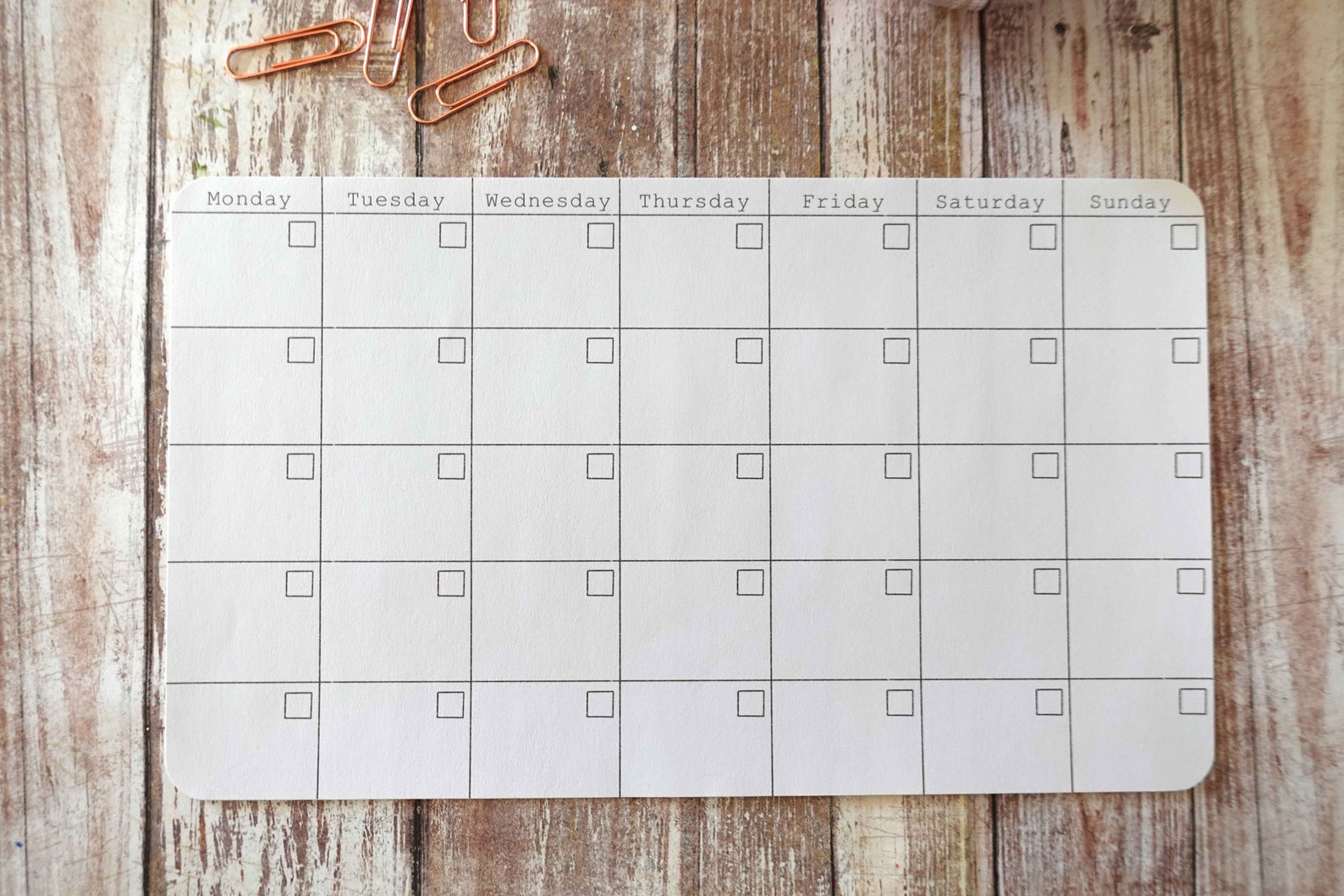 Monthly Calendar Sticker / Monthly Planner Stickers, Bullet Journal ...